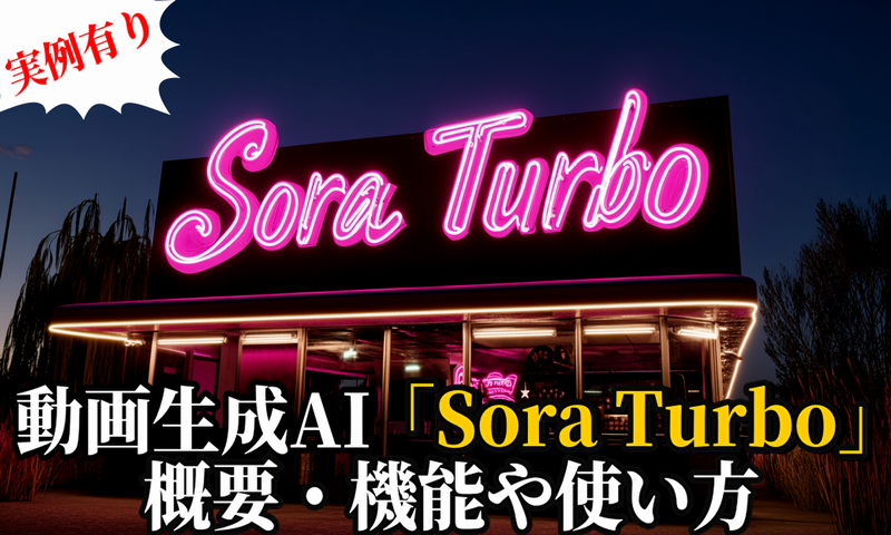 OpenAIの動画生成AI『Sora Turbo』の機能や使い方を実例付きで解説 | はじめての生成AI比較.com